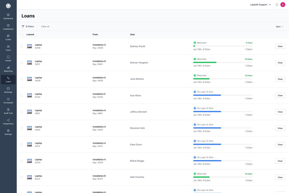 Automated Smart Locker Asset Loaning