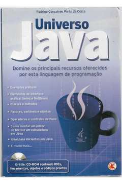Livro Universo Java- Com Cd-rom de Rodrigo Gonçalves da Costa pela ...