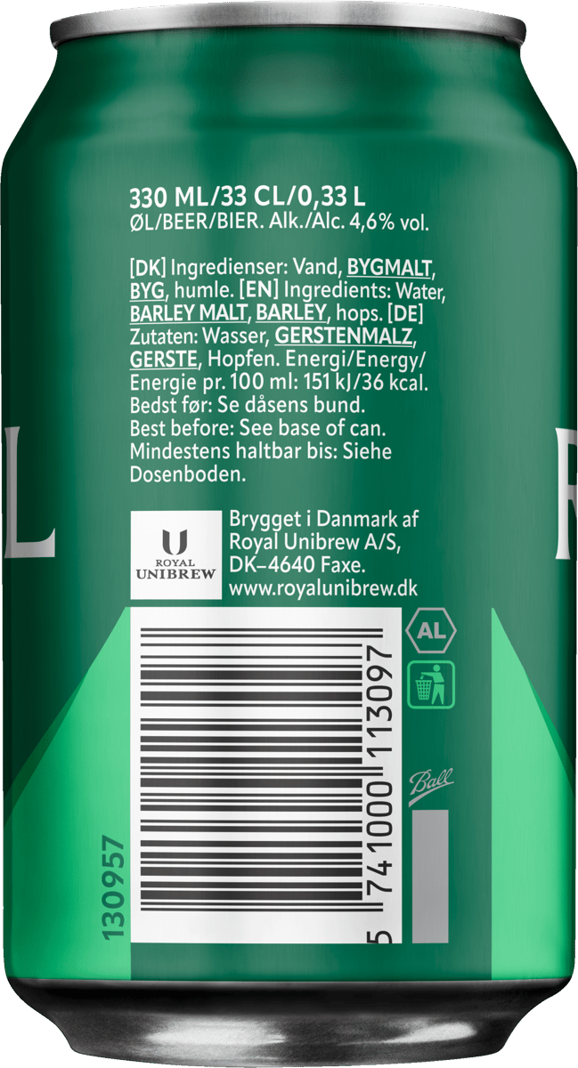 Royal Pilsner 4,6% - Online Grænsehandel til gode priser - Køb her