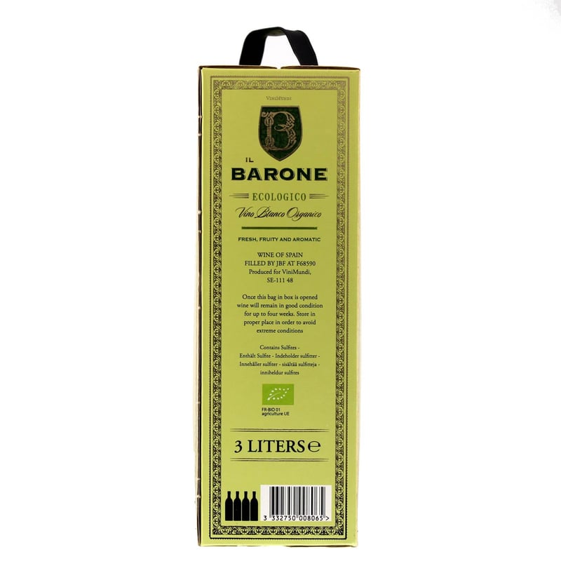 Il Barone White ekologisk 3 l. BIB