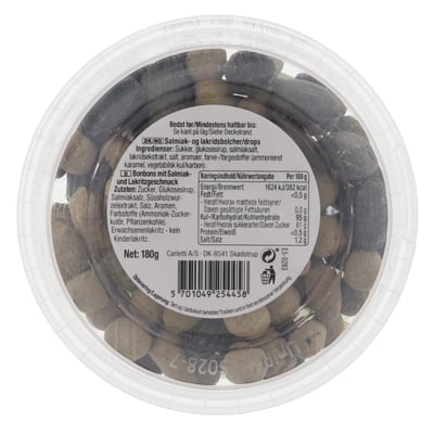 Evers Salmiak Lakrids Mix 180g bøtte