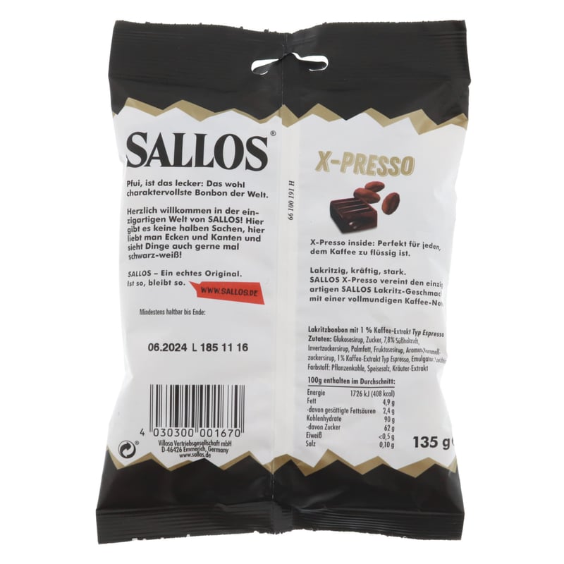 Sallos X-Presso 135g - Online Grænsehandel til gode priser - Køb her