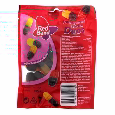 Red Band Fruchtgummi Lakritz Duos 200g