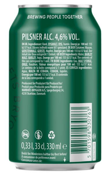 Harboe Pilsner 4,6% 24x0,33l ds
