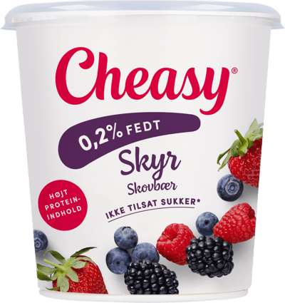 Cheasy Skyr skovbær 0,2% 1 kg