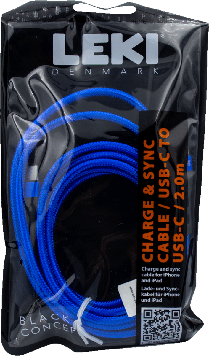 Leki Braided Kabel USB-C to USB-C 2.0 m