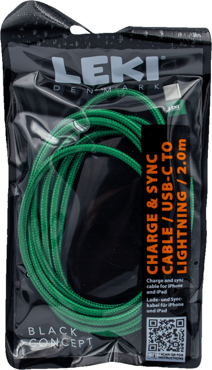 Leki Braided Kabel USB-C to Lightning 2.0 m