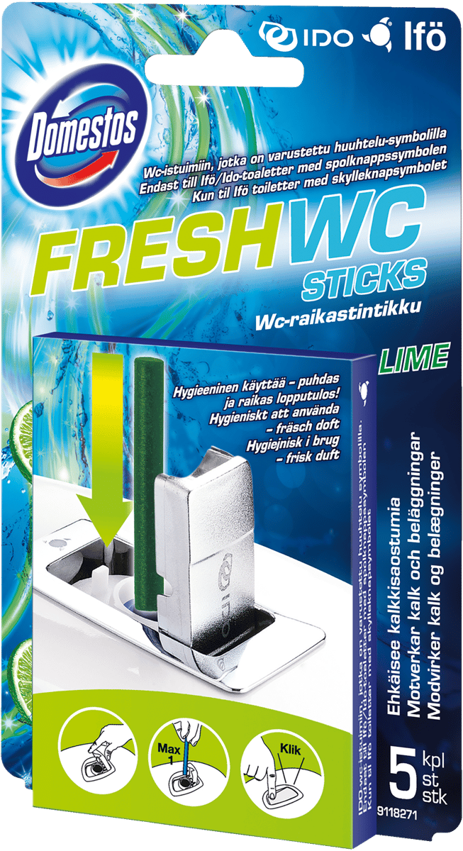 Domestos Fresh WC-Sticks Lime - Grænsehandel til billige priser