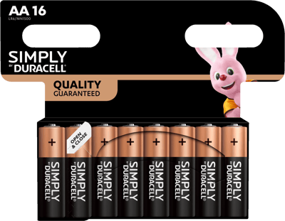 Duracell SIMPLY AA (MN1500/LR6) 16 stk.