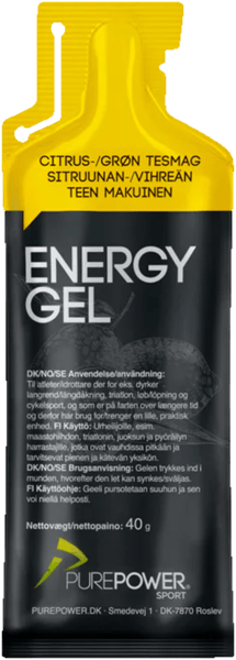 Purepower Energy Gel BC Citrus/Grøn Te 40g