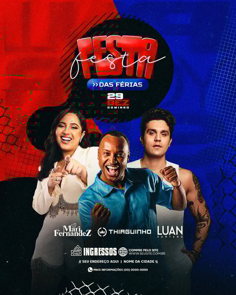 FLYER PARA EVENTOS, ARTISTAS E SHOWS | Baixar Design