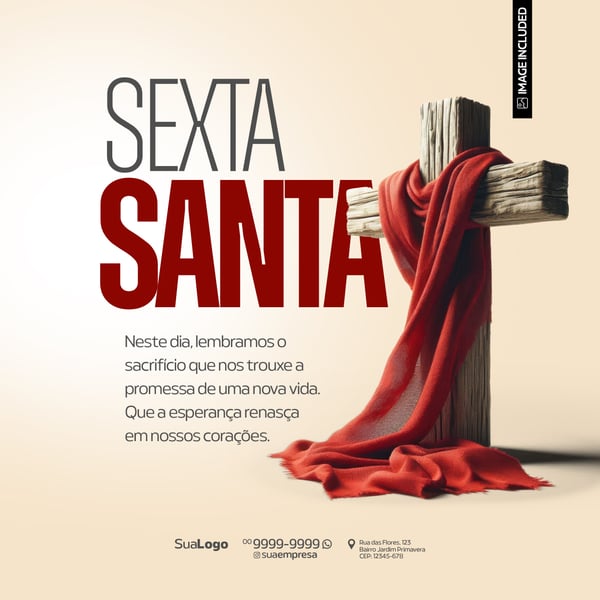 ZVQ SOCIAL MEDIA - SEXTA-FEIRA SANTA - CRIADO COM IA (2) | Baixar Design