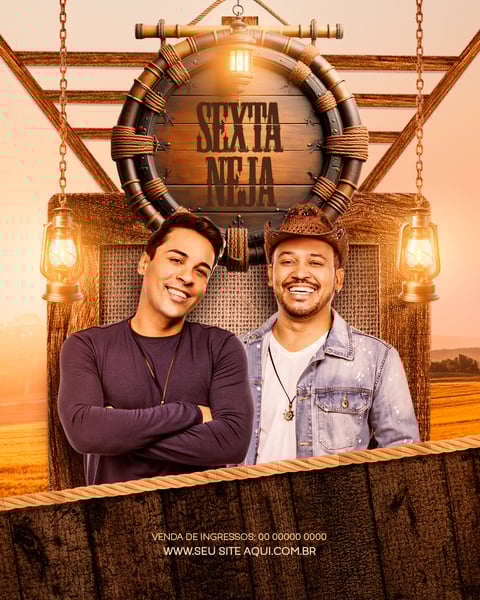 GTT 25 POST PARA EVENTOS - SEXTANEJA FEED | Baixar Design