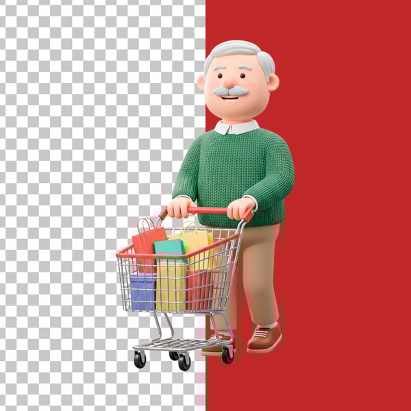 MNE PERSONAGEM 3D VENDEDORA FELIZ PSD EDITÁVEL1 COPIAR 2 | Baixar Design