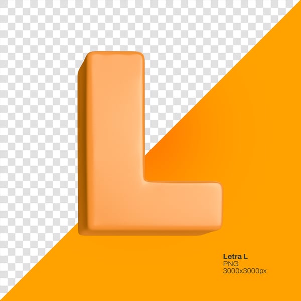 LETRA ALFABETO L | Baixar Design