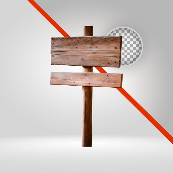 PLACA DE MADEIRA EM POSTE, TÁBUA SINALIZADORA 02 | Baixar Design