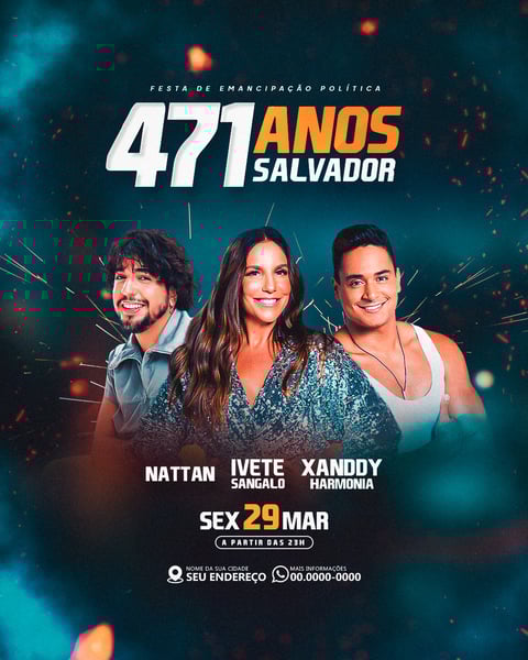 PQS FLYER PARA SHOWS E FESTAS, ARTISTAS E EVENTOS | Baixar Design