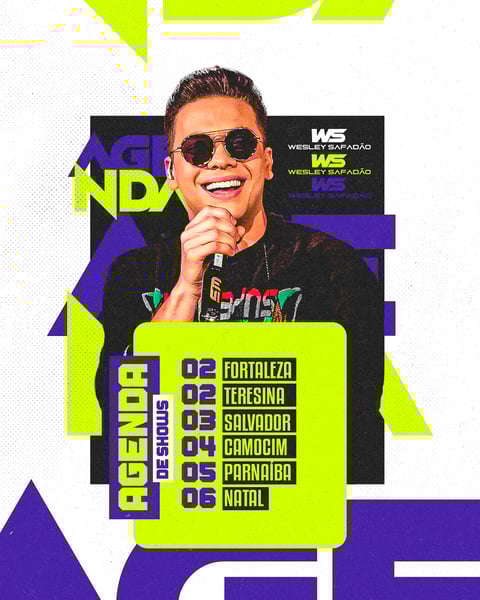 EAF FLYER AGENDA DE SHOWS PARA ARTISTAS 2 | Baixar Design