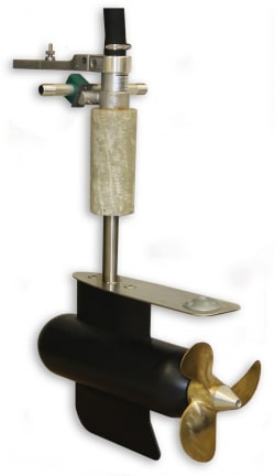 Rotatable pod motor (underfloor motor)