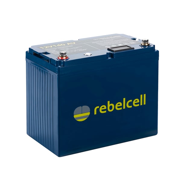 12V 140Ah Rebelcell lithium battery with battery indicator