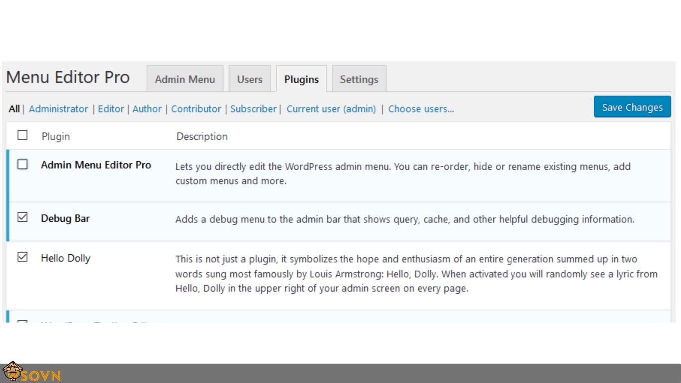 Mua chung tài khoản Admin Menu Editor Pro group buy 2025 - WSOVN