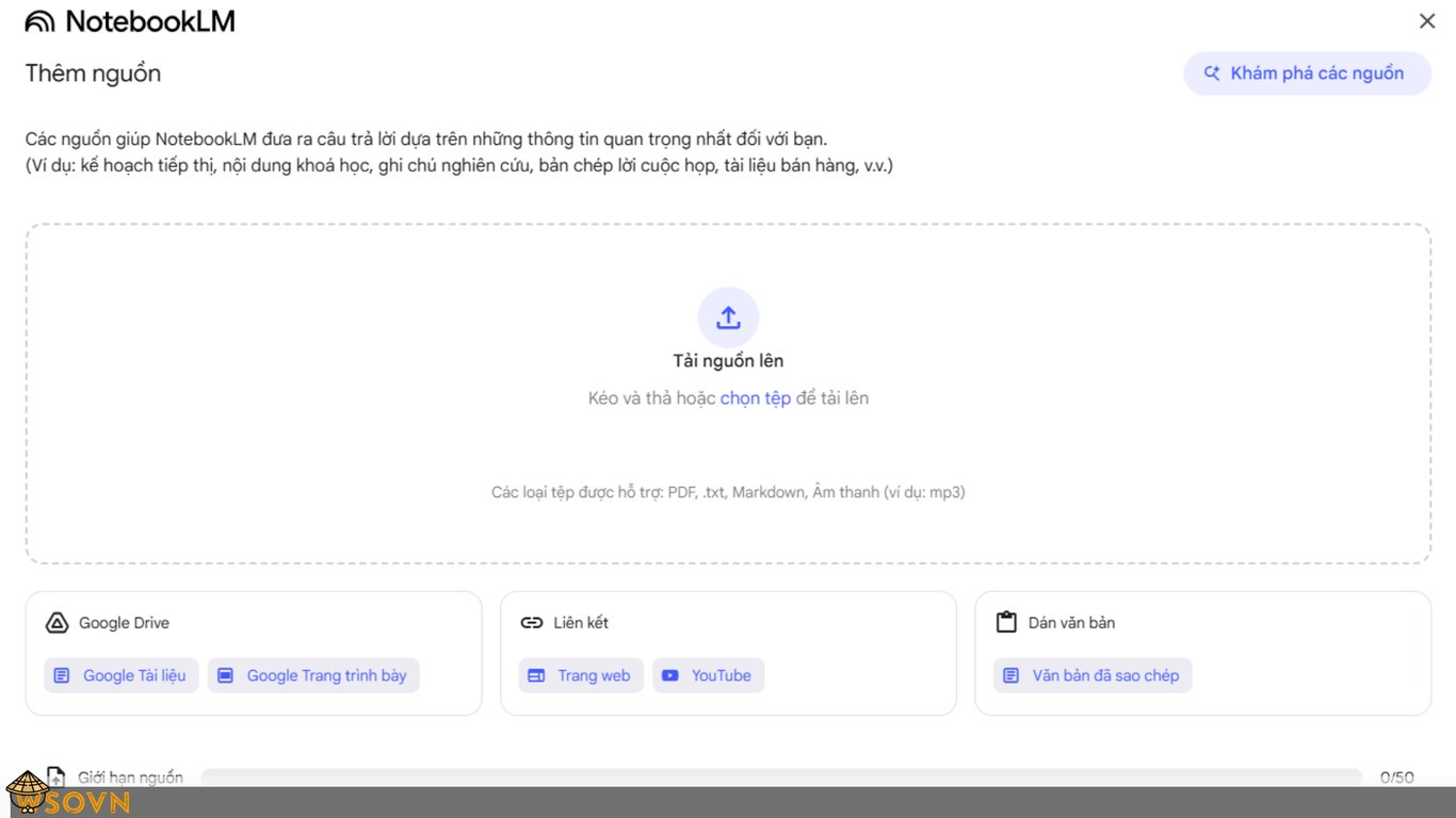 Mua chung tài khoản NotebookLM group buy 2025 - WSOVN
