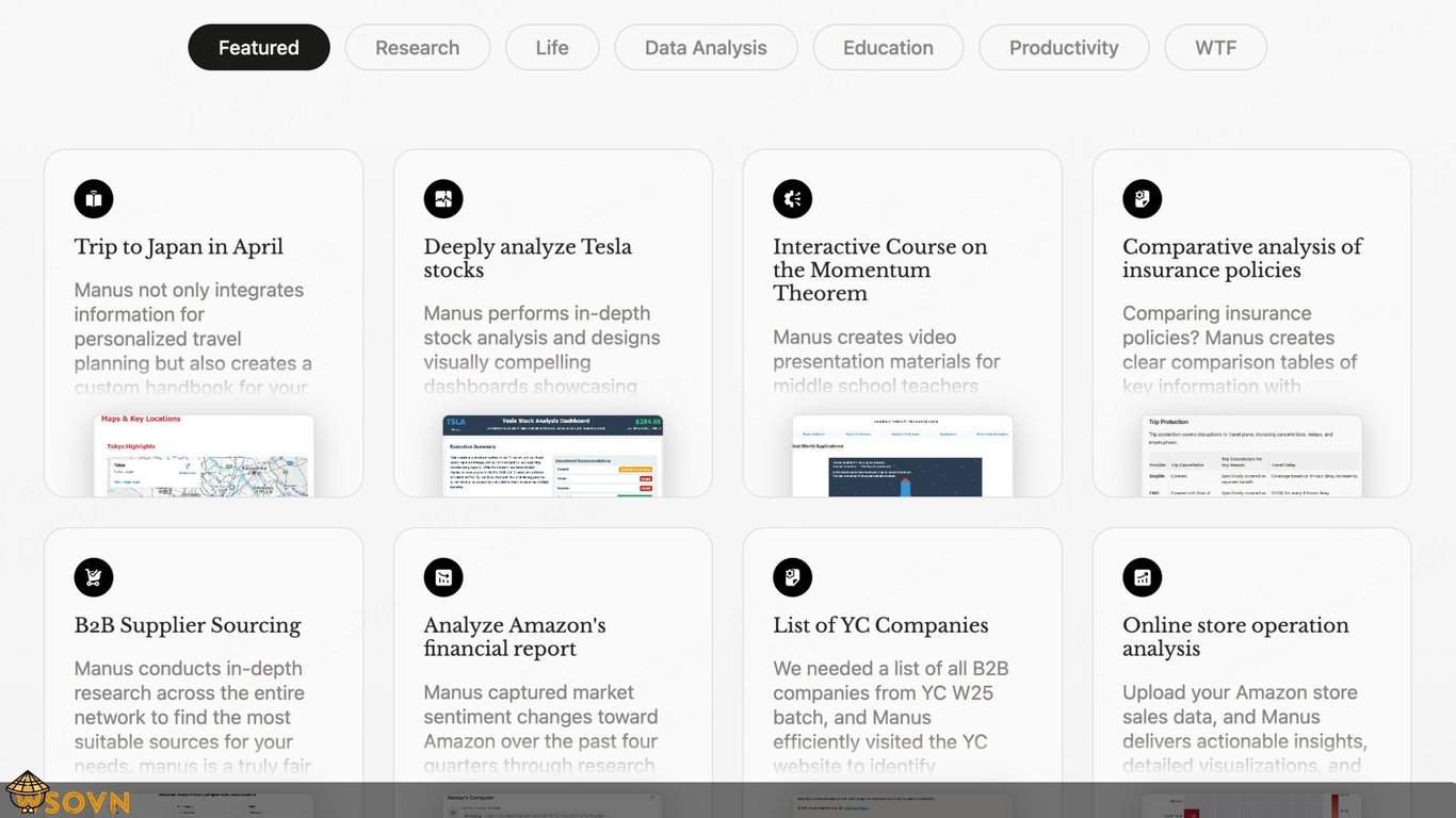 Mua chung tài khoản Manus AI Pro group buy 2025 - WSOVN