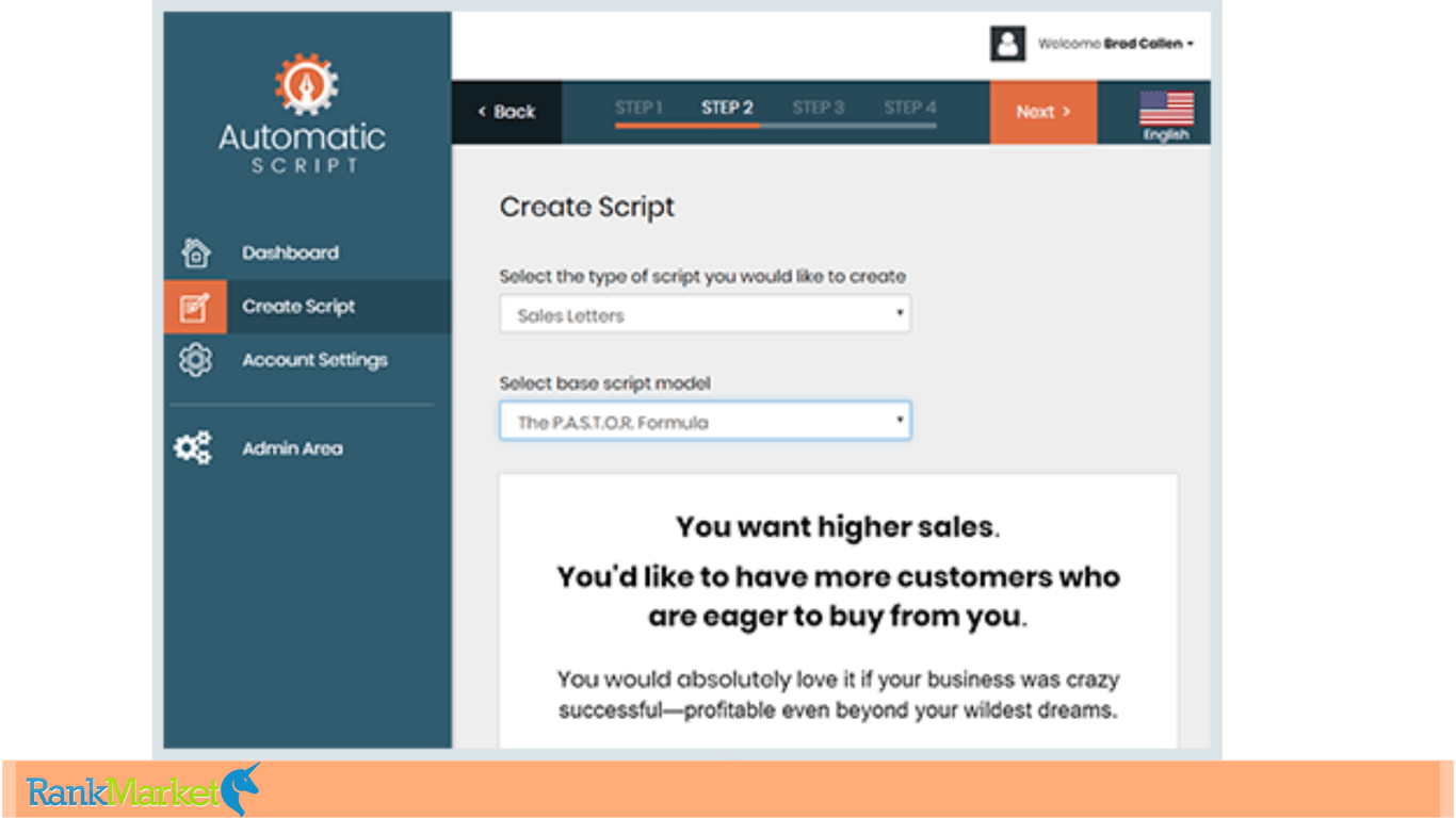Automatic Script + OTOs group buy $1.00 at RankMarket