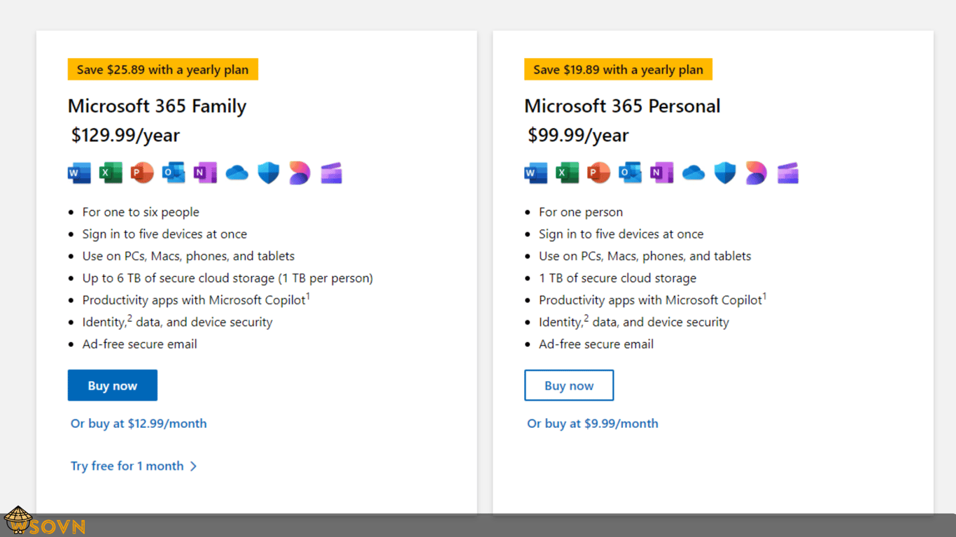 Mua chung tài khoản Microsoft 365 - 1 Năm group buy 2025 - WSOVN