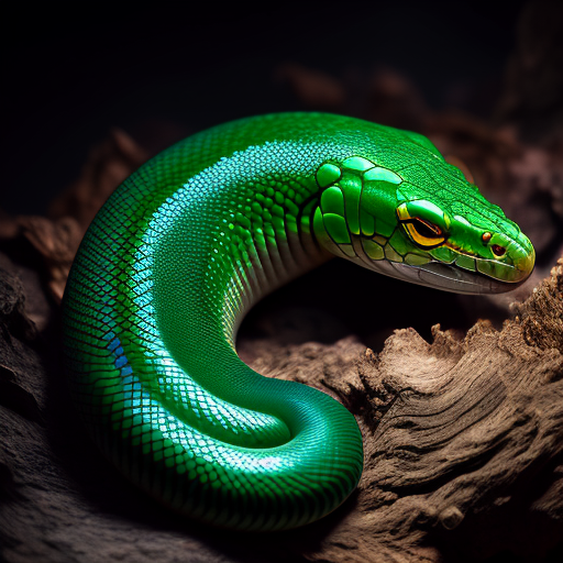 cheery-heron677: a giant emerald green python snake