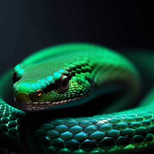 cheery-heron677: a giant emerald green python snake