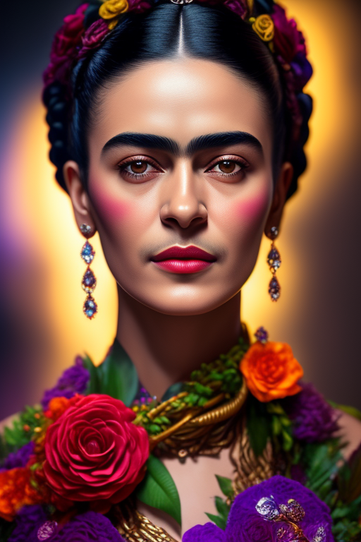 Lilla: Frida Khalo, floral