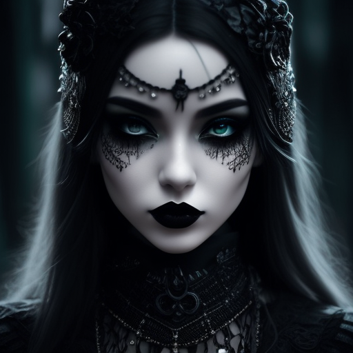 marabelleblue: a latina goth girl with jet black long hair, her ...