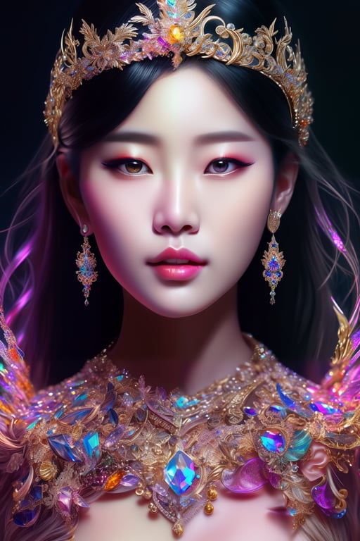 Creed08: Beautiful Korean woman, wearing a Crystal Crown, Beautiful ...