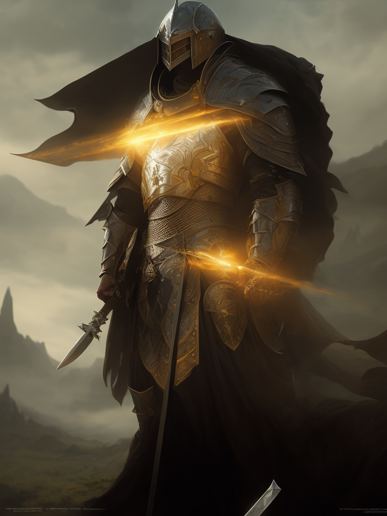 this-gaur976: male knight with shield and long sword standing in a ...