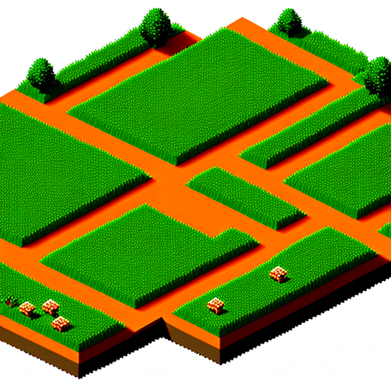 plastic-bat99: strip of grassy platform on white background