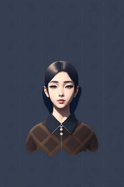 Jaya_Hess: Blue and Brown Checkered Pattern