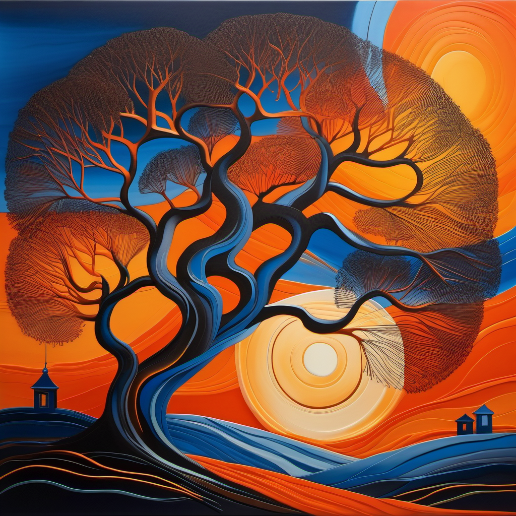 Foul-Rabbit: Craft a lively abstract arrangement showcasing the ...