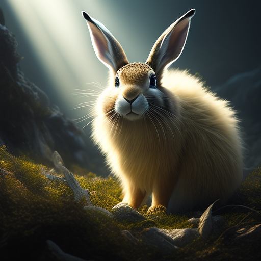 cheery-heron677: A Magic Hare with a Light yellow fur Coat