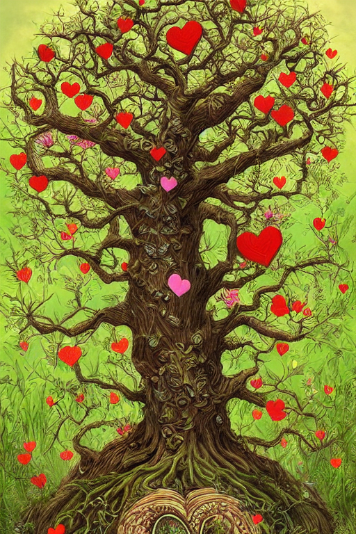 The Giving Tree Illustrations Heart