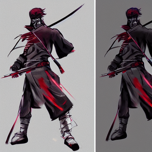 Anime Samurai Concept Art