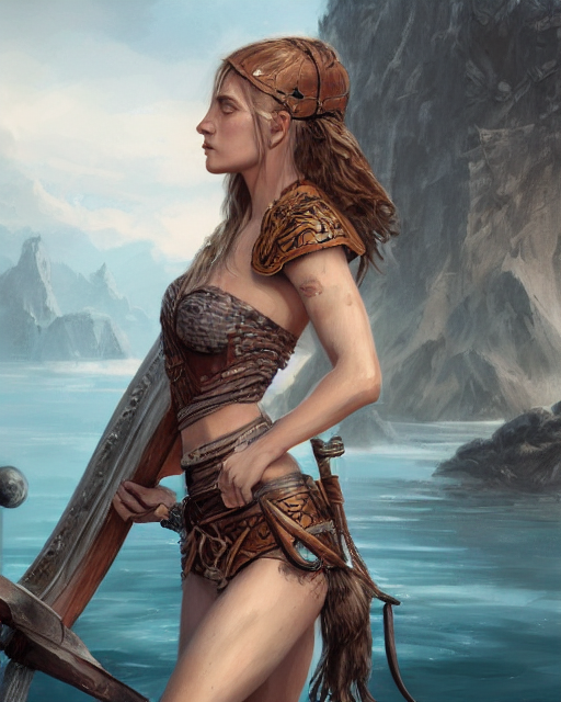 Viking Woman Warrior Art
