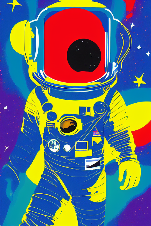 Astronaut Pop Art Wallpaper