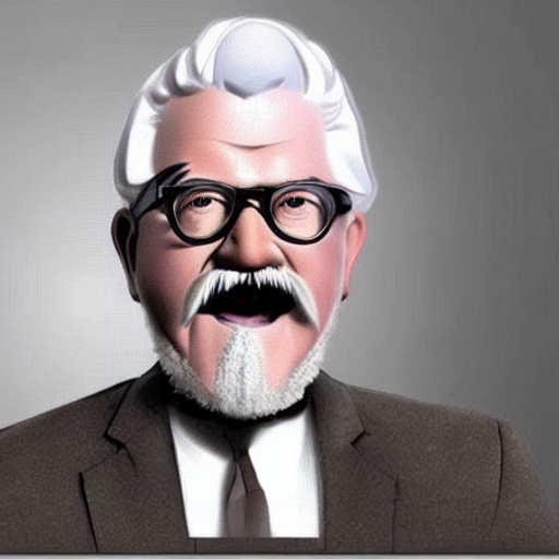 Colonel Sanders Cartoon
