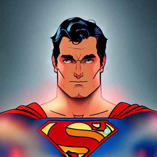 Superman Glowing Red Eyes