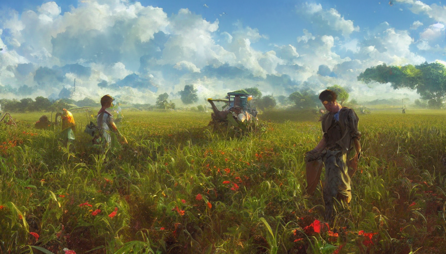 prompthunt: craig mullins and ghibli digital illustration of solarpunk ...