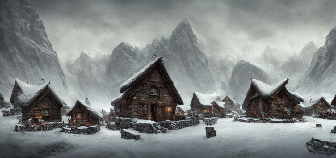 Viking Village Concept Art