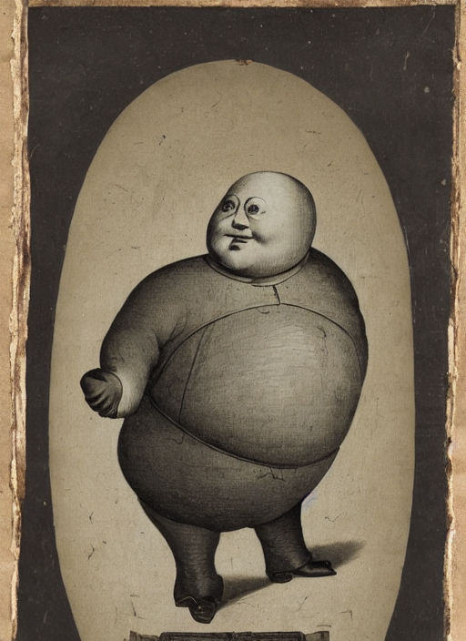 prompthunt: 1 8 0 0 s style full body detailed photograph of silly fat ...
