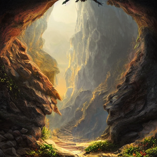 Beautiful Cave Entrance