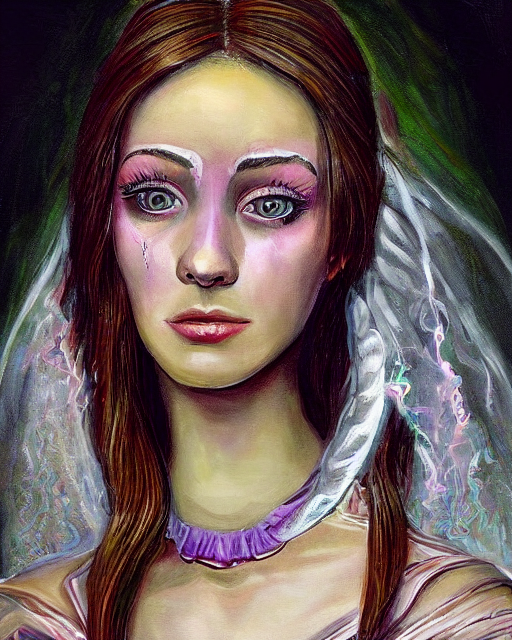 Insane Woman Painting